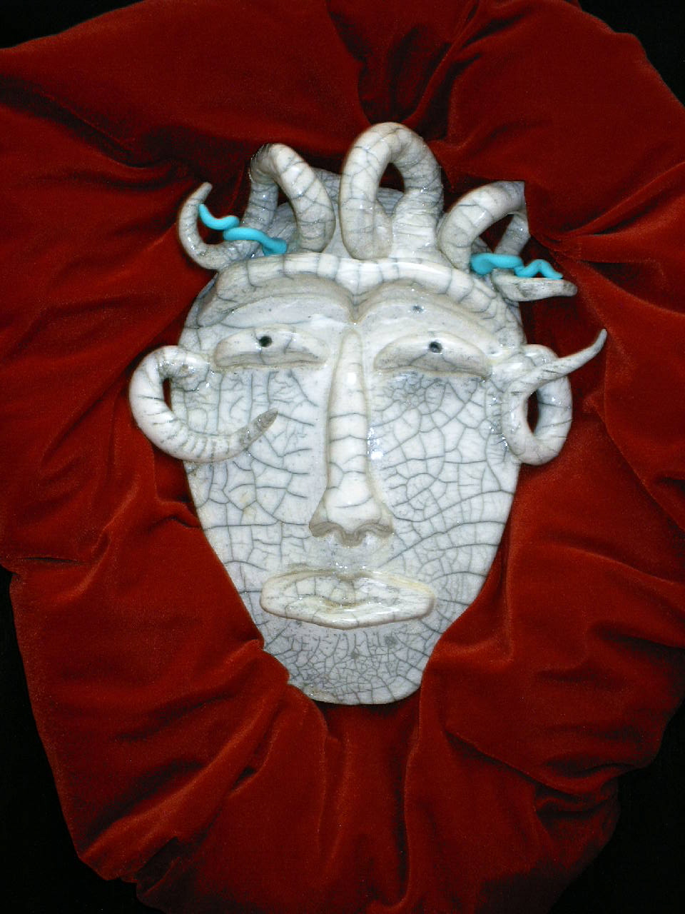 Medusa Raku Mask Details